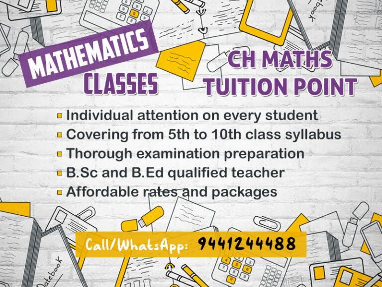 Mathematics Classes Kukatpally – CH Math Tuition Point